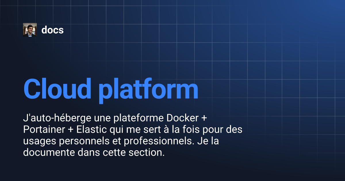 Cloud platform | docs