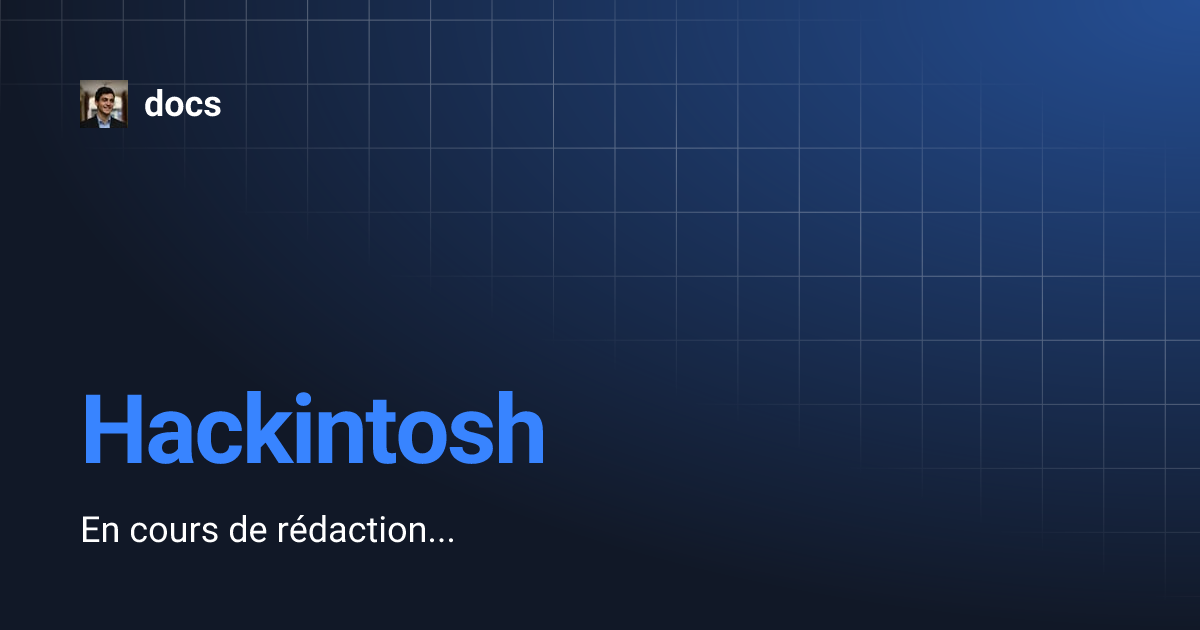 Hackintosh | docs